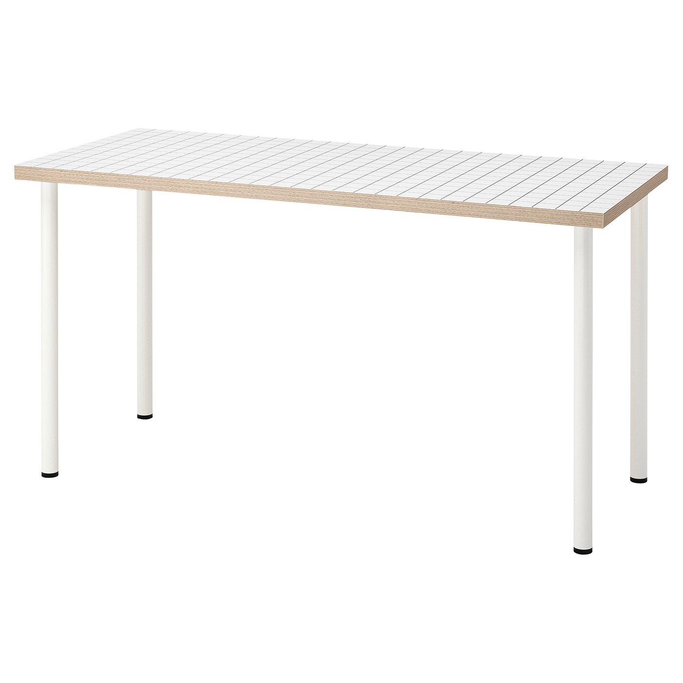 LAGKAPTEN ADILS biurko biały antracyt biały 140x60 cm IKEA