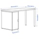 ANFALLARE / ALEX desk, bamboo/white, 140x65 cm - IKEA