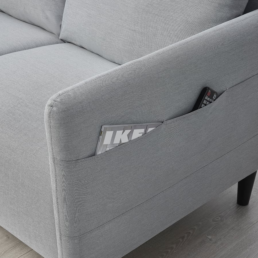 Buy ANGERSBY 3-seat sofa, Knisa light grey - IKEA - IKEA