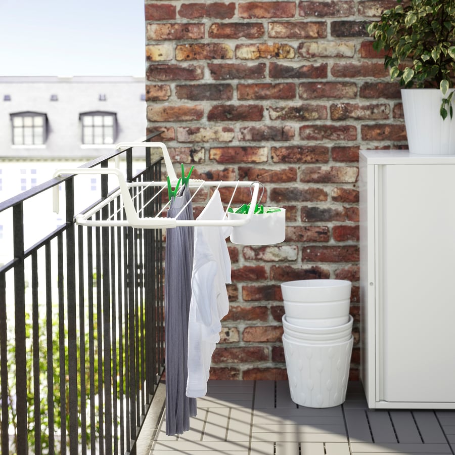 ANTONIUS drying rack, white, 77x40-49 cm - IKEA