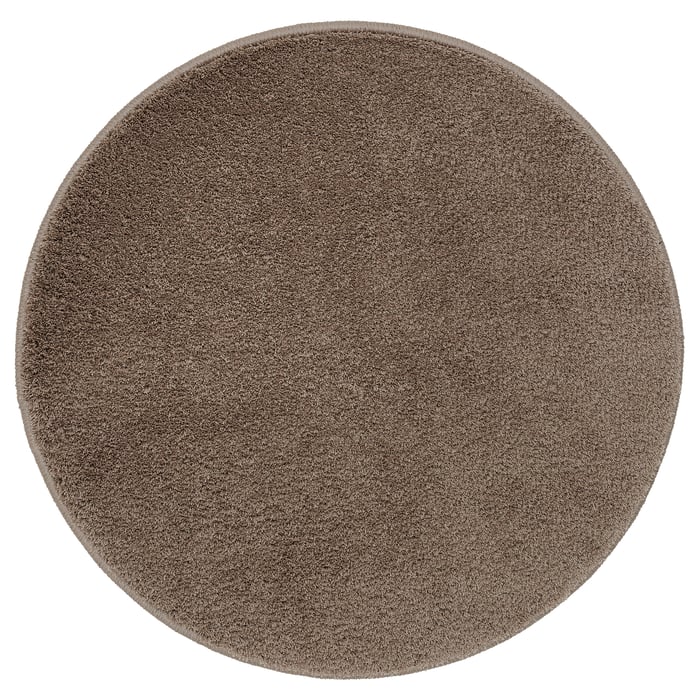 BACKMÅRA bath mat, beige round, 55 cm - IKEA