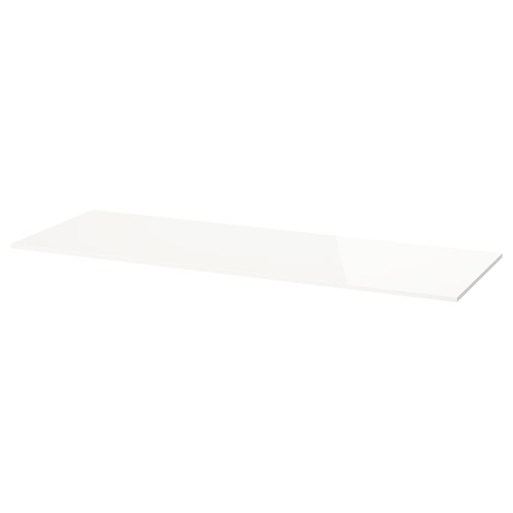 BESTÅ top panel, high-gloss white, 120x42 cm - IKEA