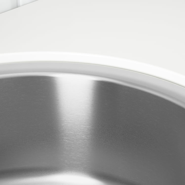 BOHOLMEN single-bowl inset sink, stainless steel, 45 cm - IKEA