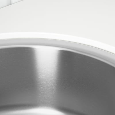 BOHOLMEN single-bowl inset sink, stainless steel, 45 cm - IKEA