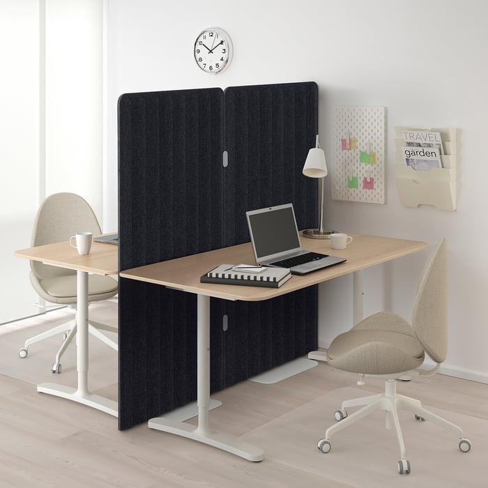 EILIF Support for screen, white, 40x30 cm - IKEA