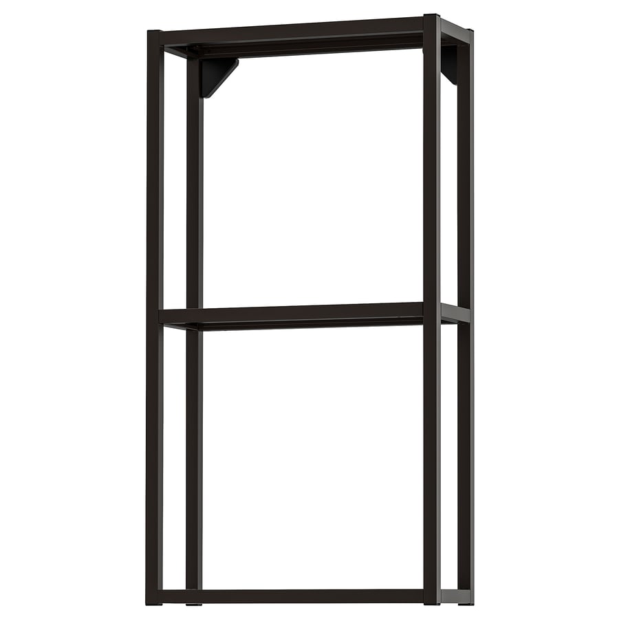 ENHET wall fr w shelves, anthracite, 40x15x75 cm - IKEA