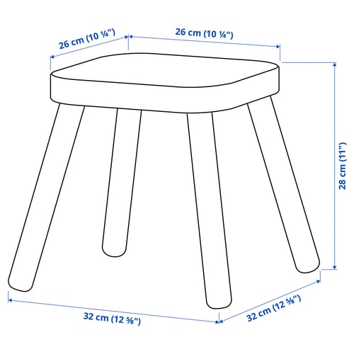 FLISAT children's stool, pine - IKEA