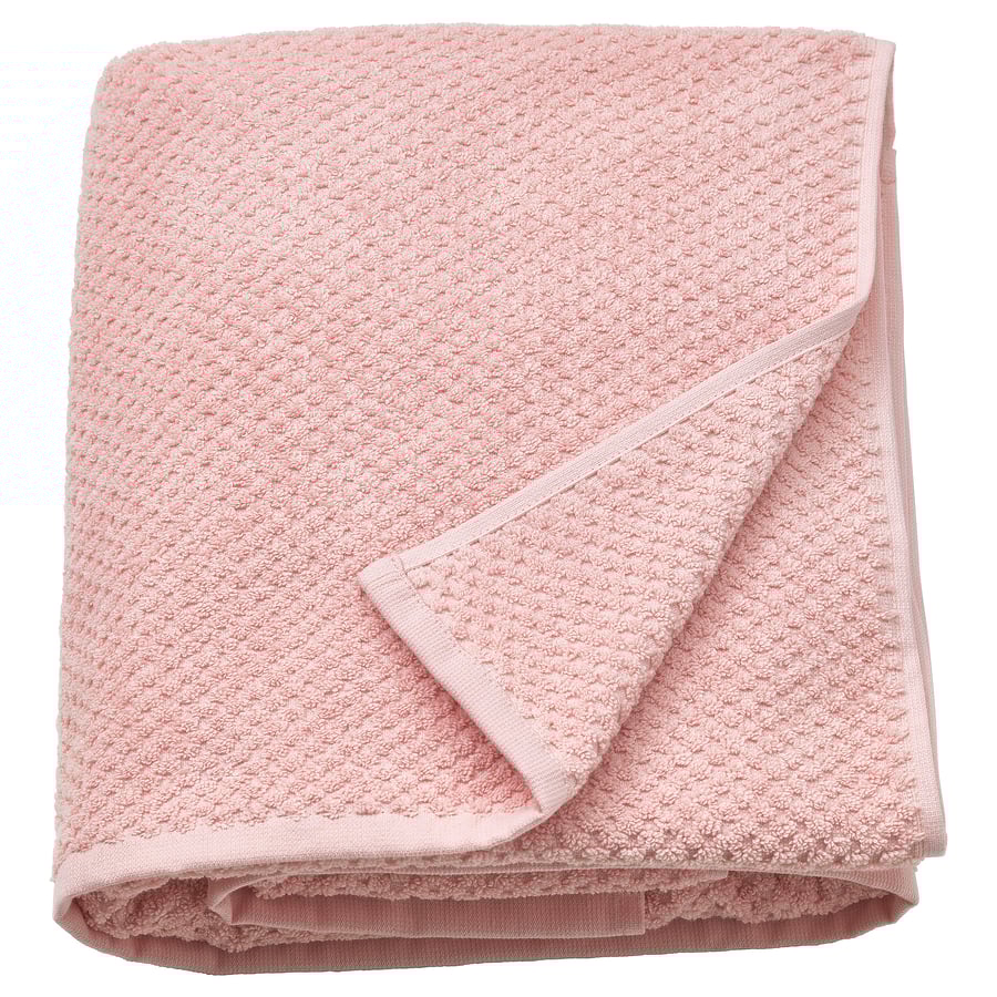 GULVIAL bath sheet, pale pink, 100x150 cm - IKEA