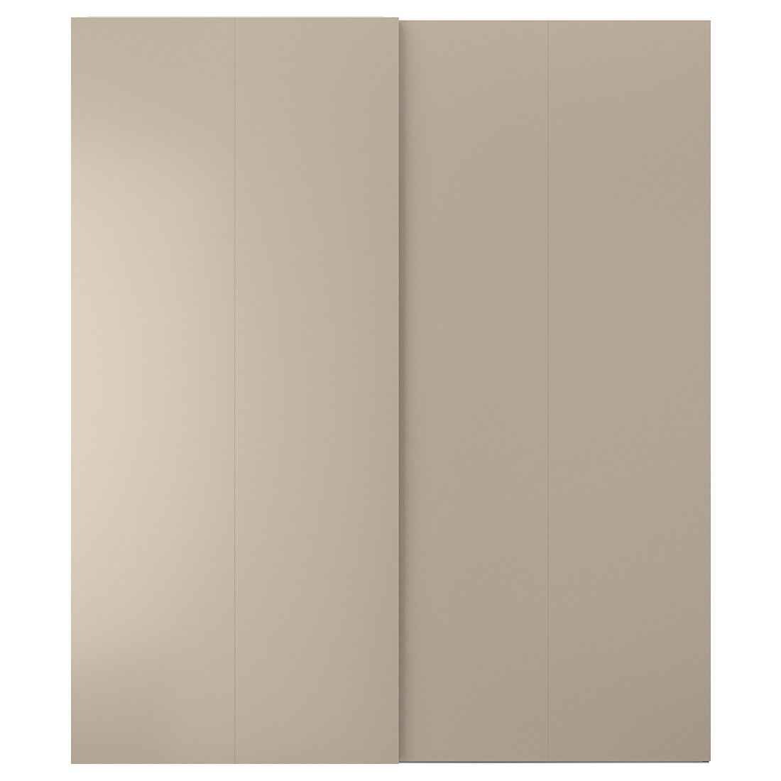 HASVIK pair of sliding doors, grey-beige, 200x236 cm - IKEA