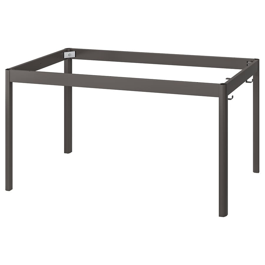 IDÅSEN underframe for table top, dark grey, 139x69x72 cm - IKEA