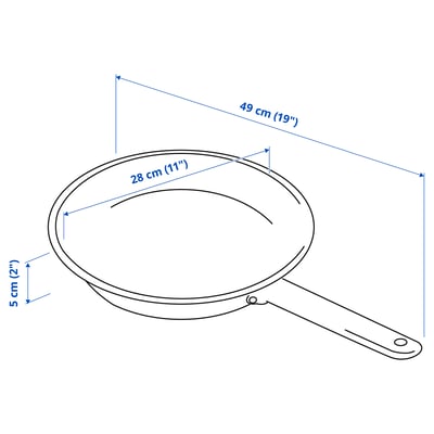 IKEA 365+ frying pan, stainless steel/non-stick coating, 28 cm - IKEA