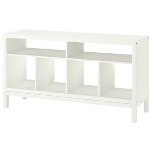 KALLAX Tv bench with underframe, white, 147x39x78 cm - IKEA