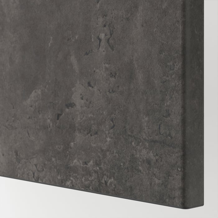 KALLVIKEN door, dark grey concrete effect, 60x64 cm - IKEA