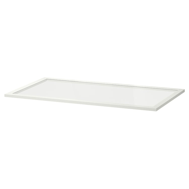 Buy KOMPLEMENT glass shelf, white, 100x58 cm - IKEA
