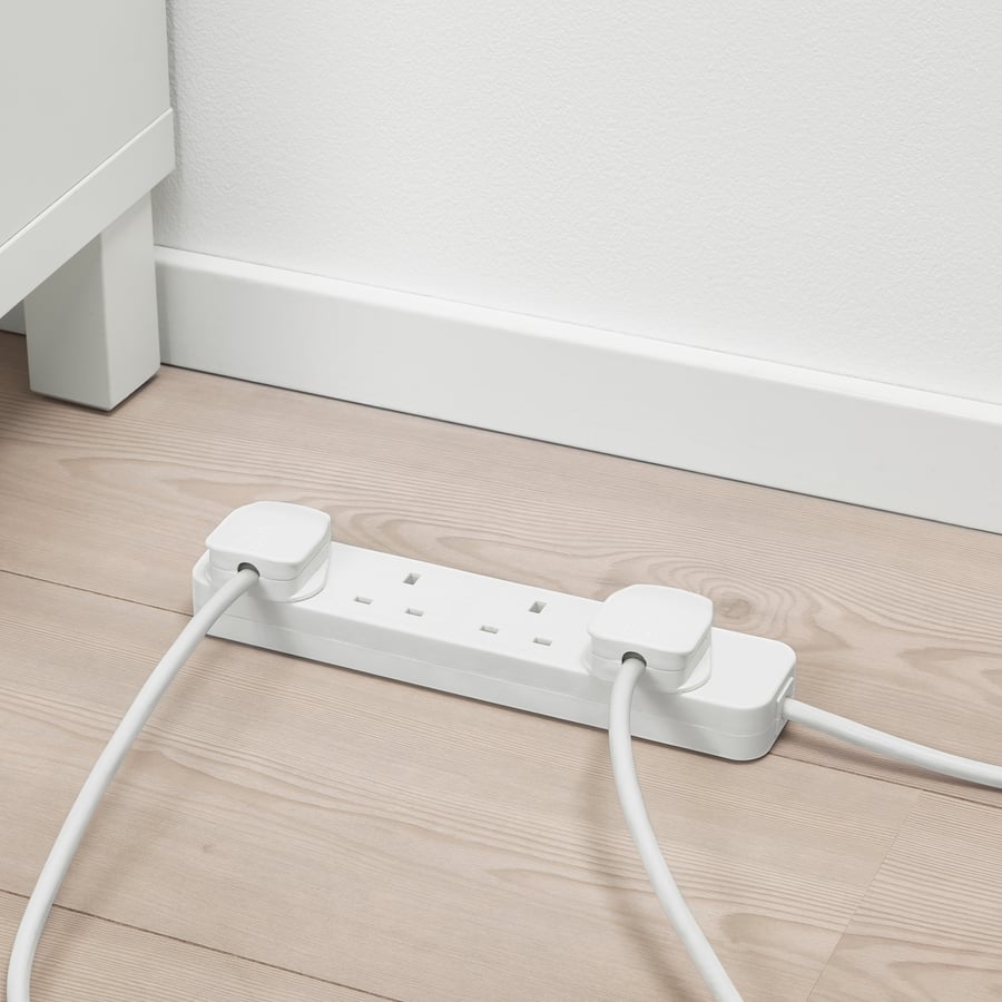 KOPPLA 4-way socket, earthed/white - IKEA