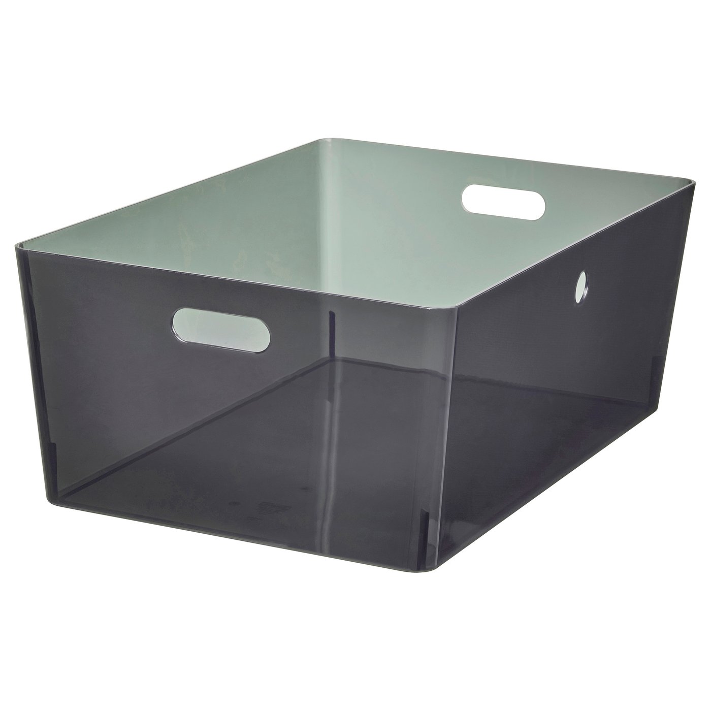 KUGGIS box, transparent black, 37x54x21 cm - IKEA