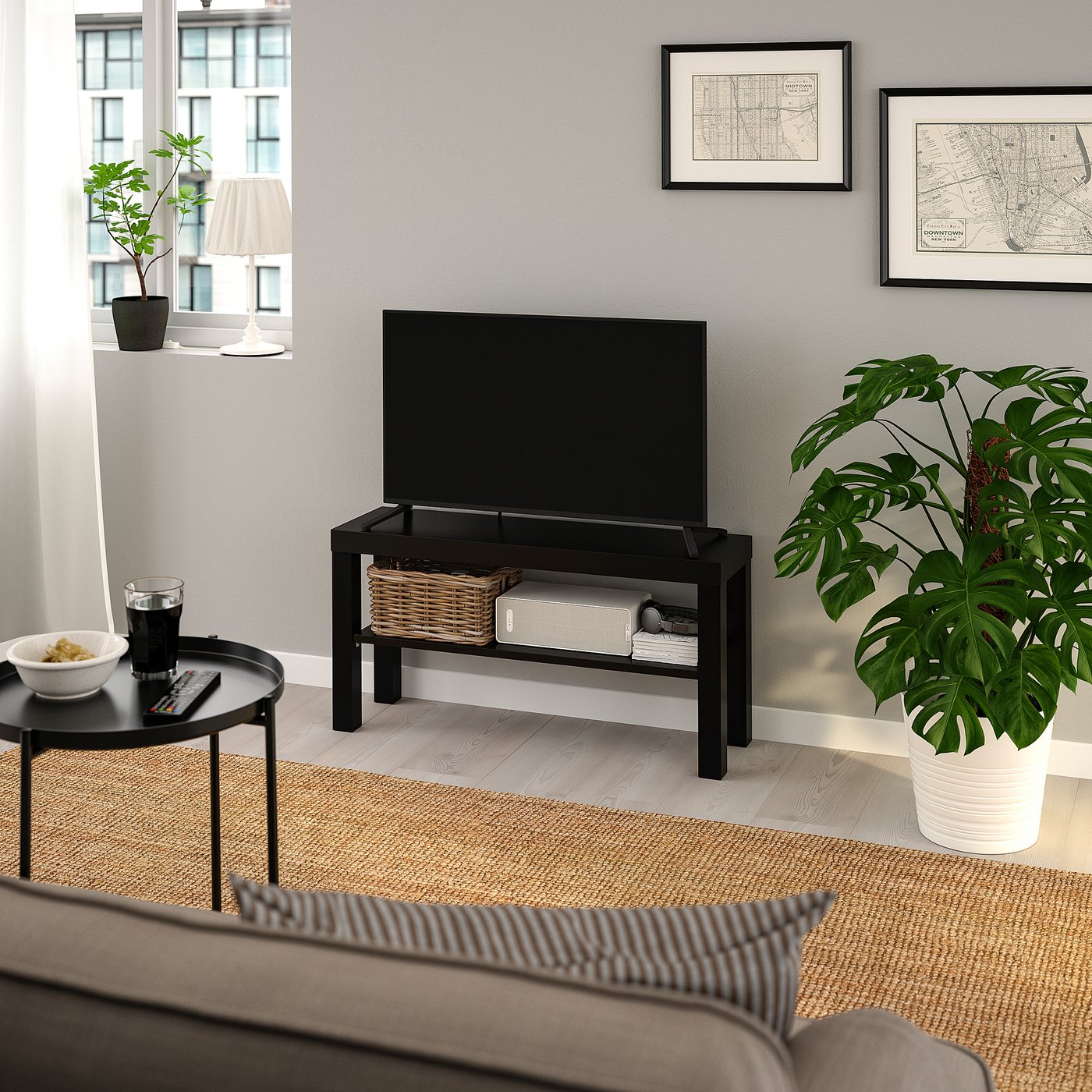 Buy LACK TV Bench, Black, 90x26x45 cm Online UAE - IKEA