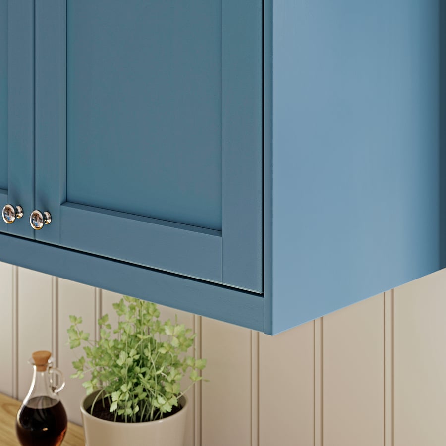 LERHYTTAN deco strip, contoured edge, blue, 221 cm - IKEA