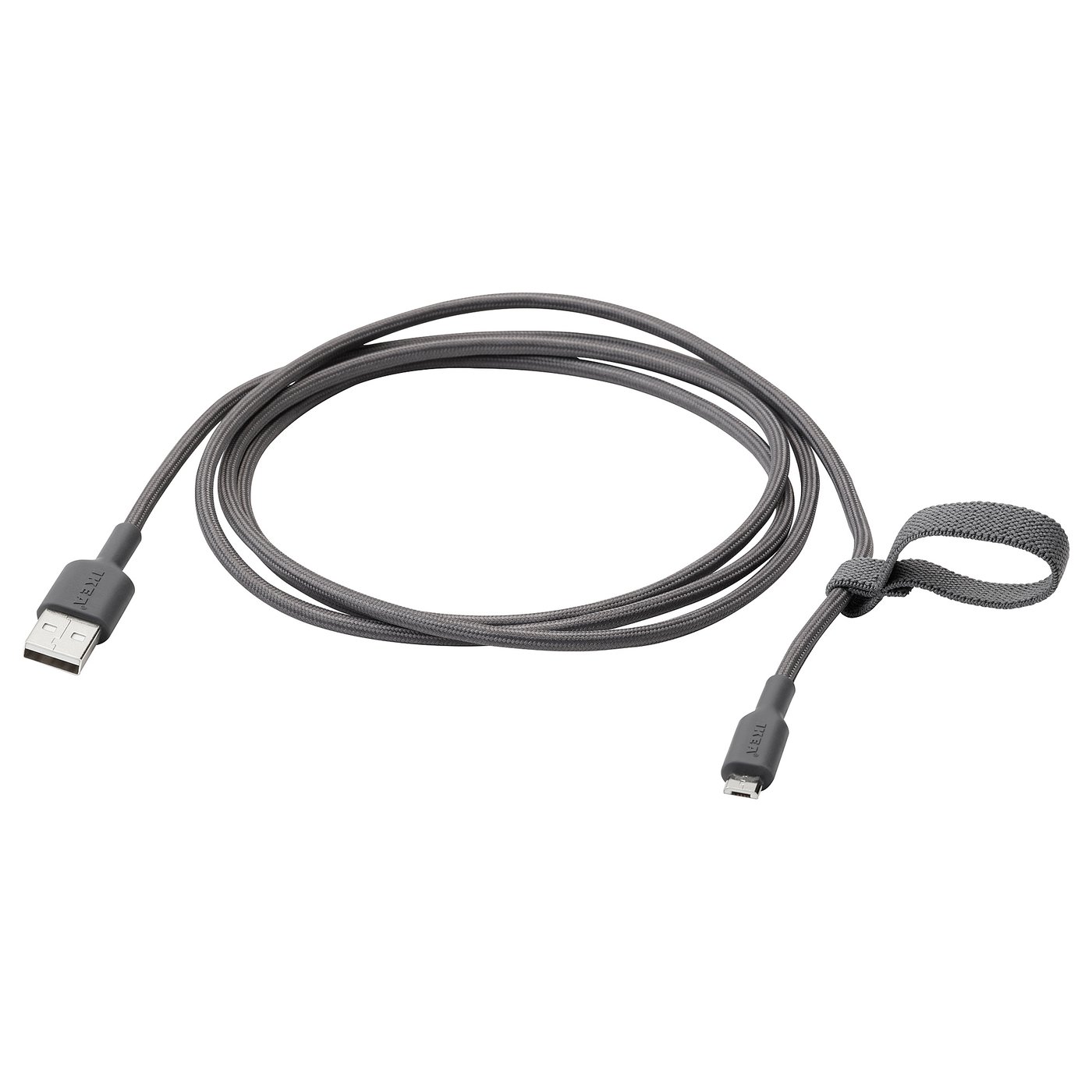 LILLHULT USB-A to USB-micro, dark grey, 1.5 m - IKEA