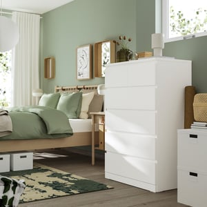 Buy KULLEN Chest of 5 Drawers, White Online UAE - IKEA