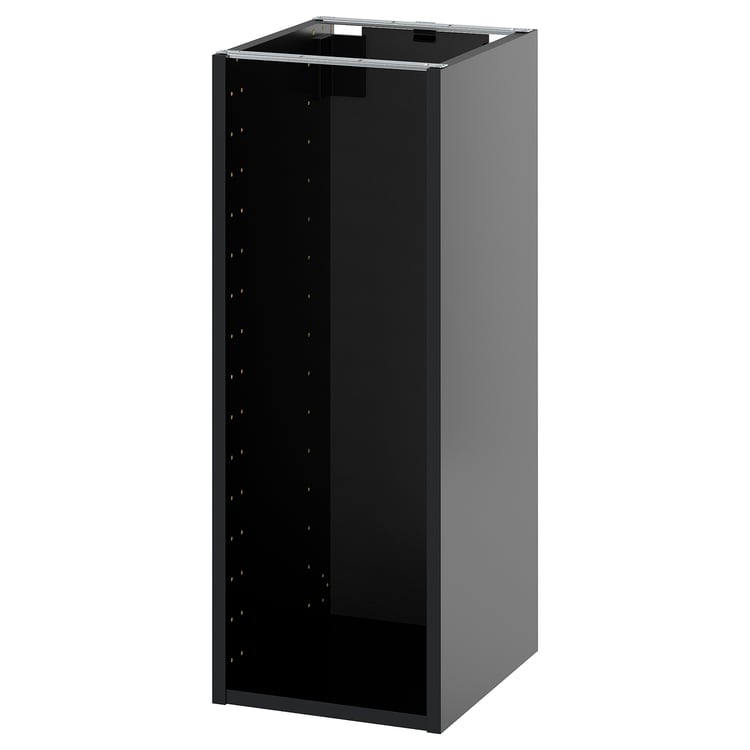 METOD base cabinet frame, black-grey, 30x37x80 cm - IKEA