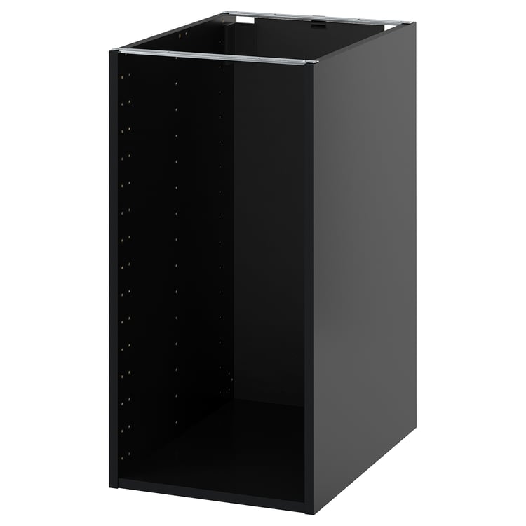 METOD base cabinet frame, black-grey, 40x60x80 cm - IKEA