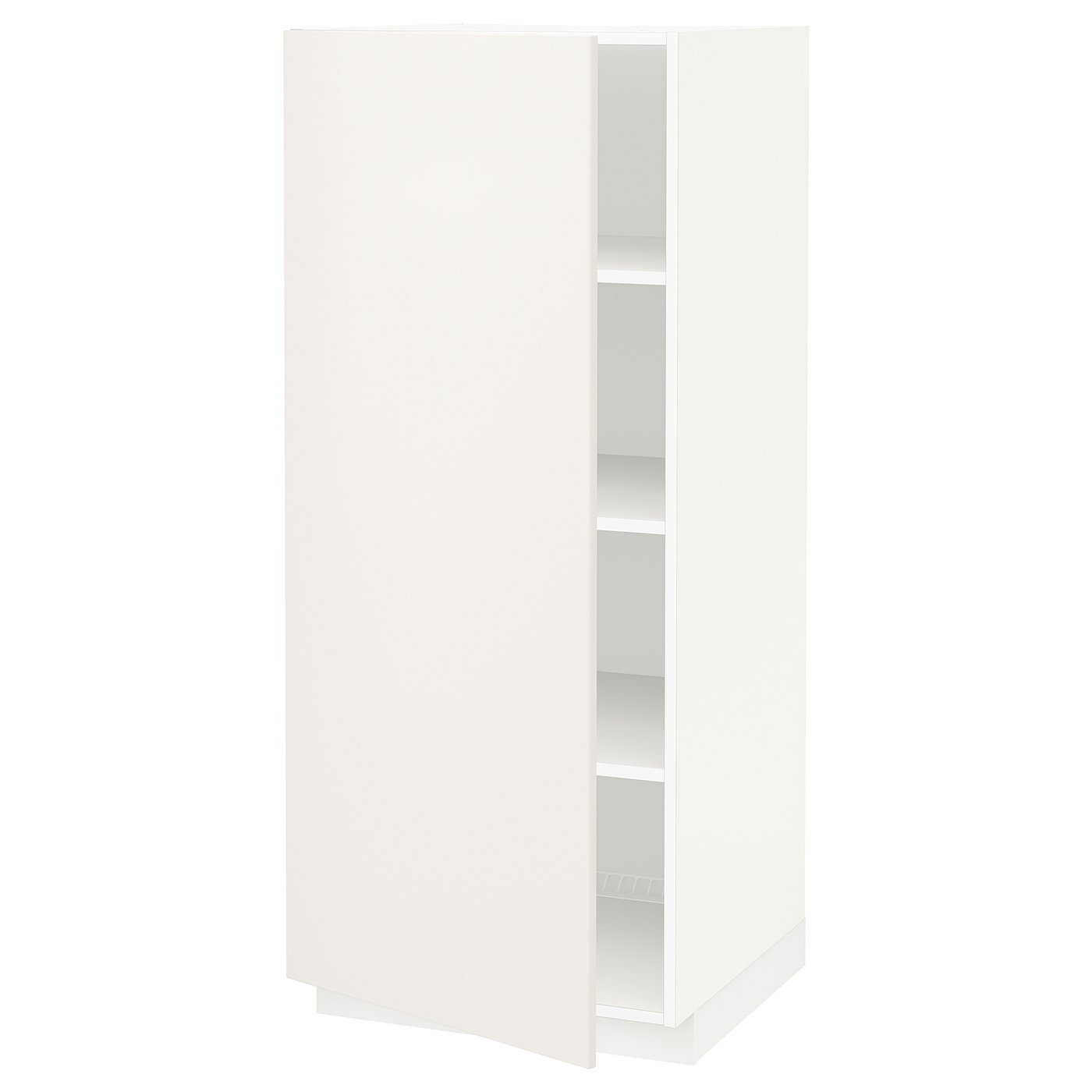 METOD high cabinet with shelves, white/Veddinge white, 60x60x140 cm - IKEA