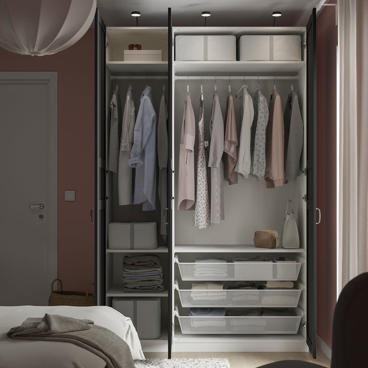 PAX / FLISBERGET wardrobe combination - IKEA