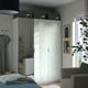 Buy PAX / LINNABERG/ÅHEIM wardrobe combination, white patterned/mirror ...