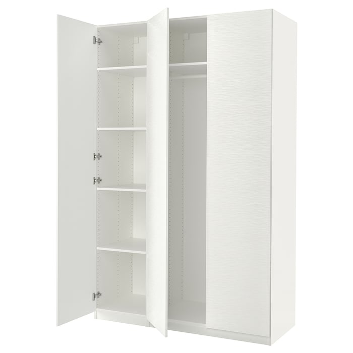 Buy PAX / VINTERBRO wardrobe combination, white/white, 150x60x236 cm - IKEA