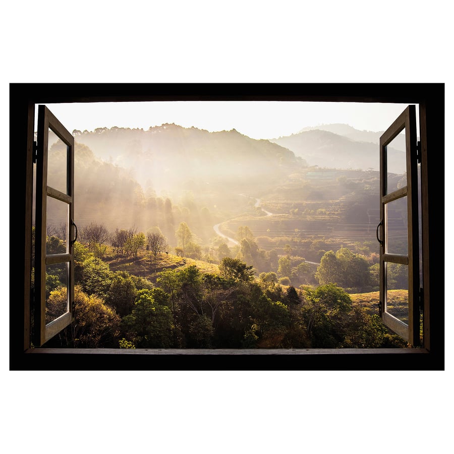 PJÄTTERYD picture, window view, 118x78 cm - IKEA