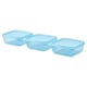 PRUTA food container with lid, blue, 0.6 l - IKEA