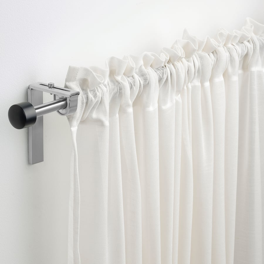 RÄCKA curtain rod, silver-colour, 210-385 cm - IKEA