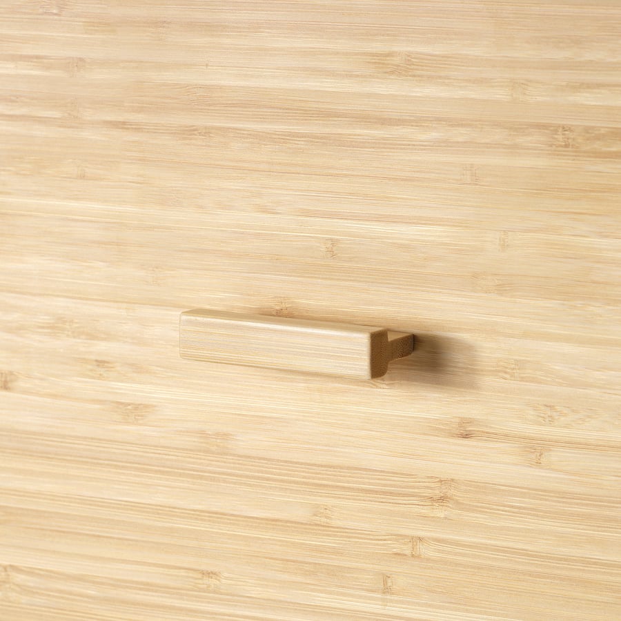 RÅGRUND / BACKSJÖN open wsh-stnd w drw/wash-basin/tap, bamboo, 80x48x89 ...