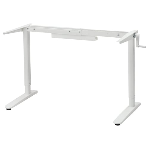RELATERA underframe sit/stand f table top, white, 90/117 cm - IKEA