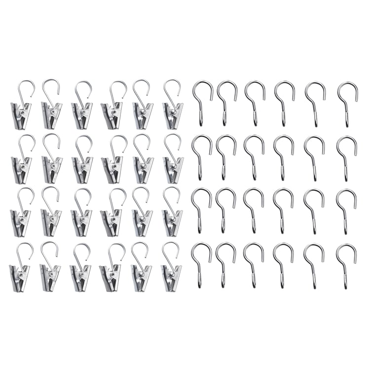 RIKTIG curtain hook with clip, 24 pack - IKEA