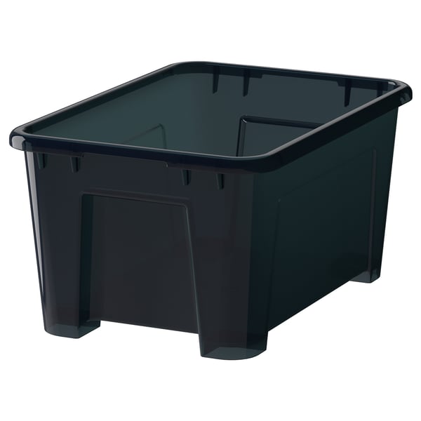 SAMLA box, black, 28x19x14 cm/5 l - IKEA