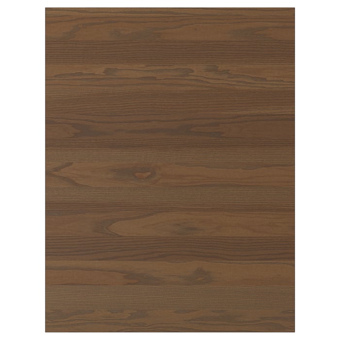 STENSTA cover panel, dark brown ash veneer, 62x80 cm - IKEA