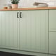 STENSUND 2-p door f corner base cabinet set, light green, 25x80 cm - IKEA