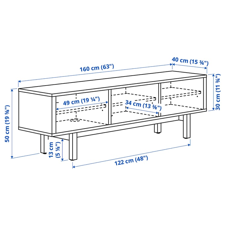 Buy STOCKHOLM TV Bench, Walnut Veneer Online UAE - IKEA