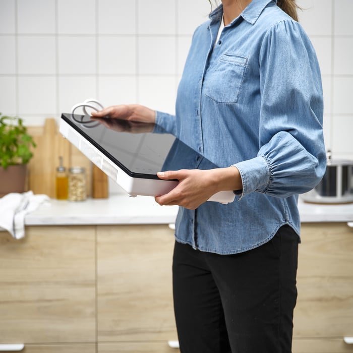 TILLREDA portable induction hob, 2 zones white - IKEA