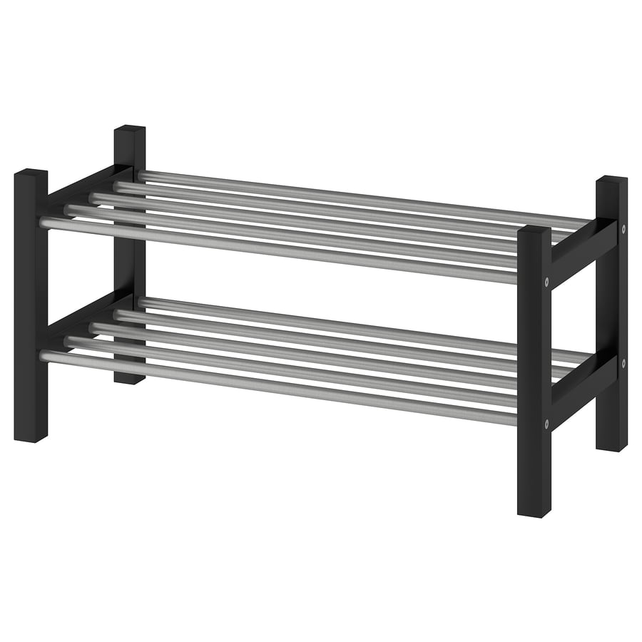 TJUSIG shoe rack, black, 79x32x37 cm - IKEA