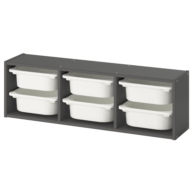 TROFAST wall storage, grey/white, 99x21x30 cm - IKEA