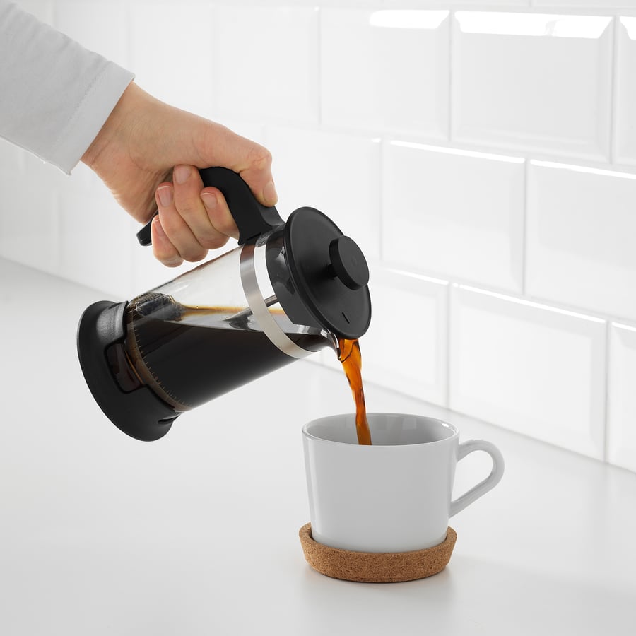 UPPHETTA coffee/tea maker, glass/stainless steel, 0.4 l - IKEA - IKEA