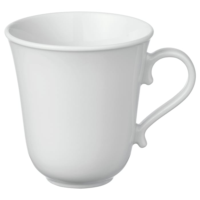 UPPLAGA mug, white, 35 cl - IKEA