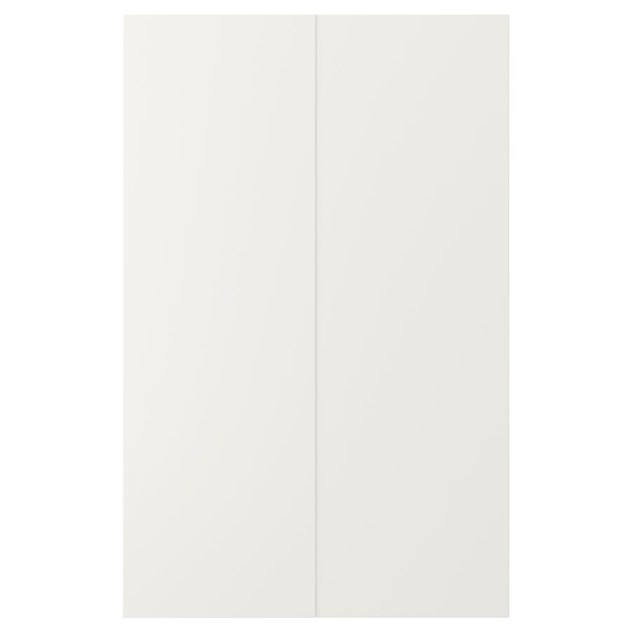 VEDDINGE 2-p door f corner base cabinet set, white, 25x80 cm - IKEA