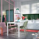 VIHALS table, white/white, 125x74 cm - IKEA