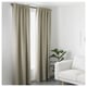 VILBORG room darkening curtains, 1 pair, beige/with heading tape ...