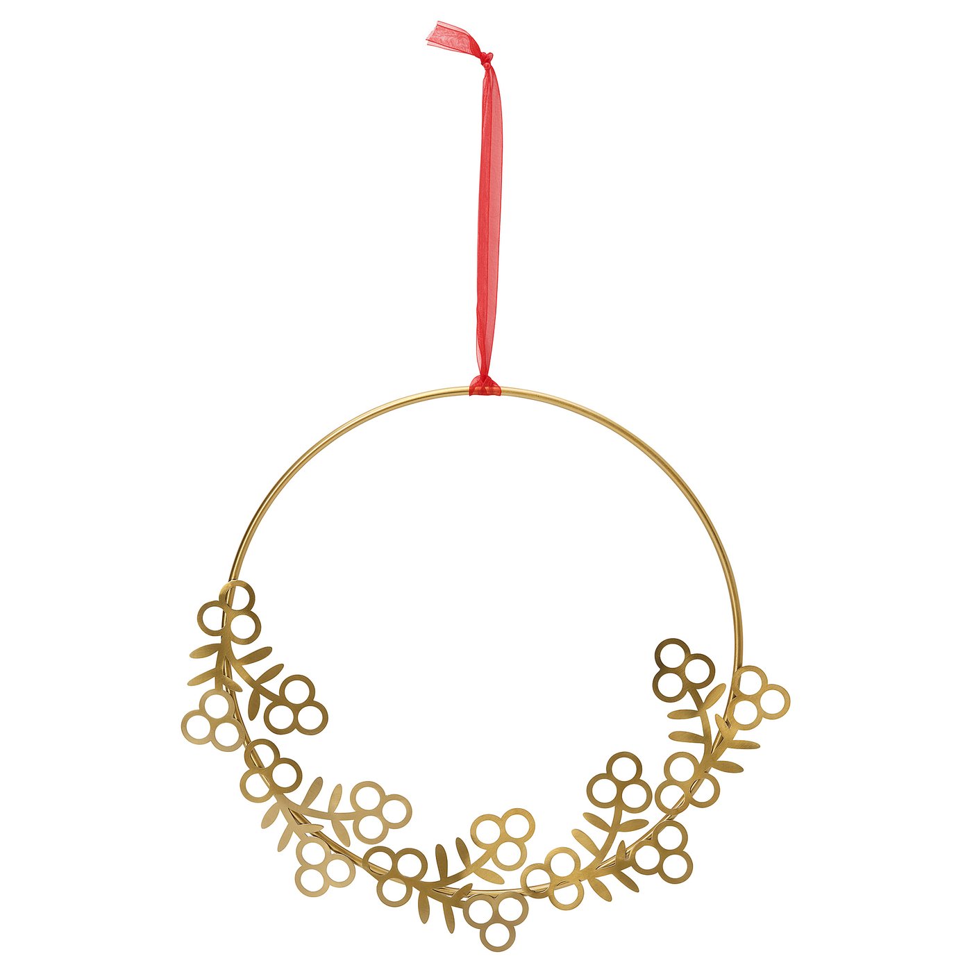 VINTERFINT wreath, gold-colour, 27 cm - IKEA