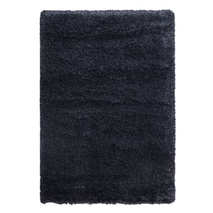 VOLLERSLEV Rug, high pile, dark blue, 200x300 cm - IKEA